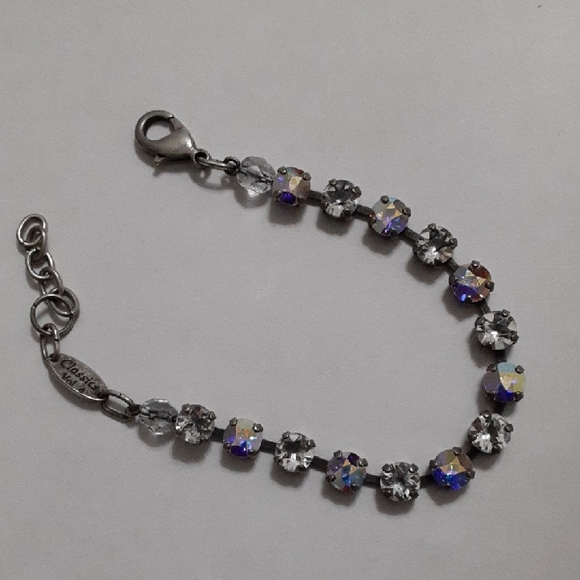 Sabika | Jewelry | Sabika Silver And Blue Crystal Bracelet | Poshmark